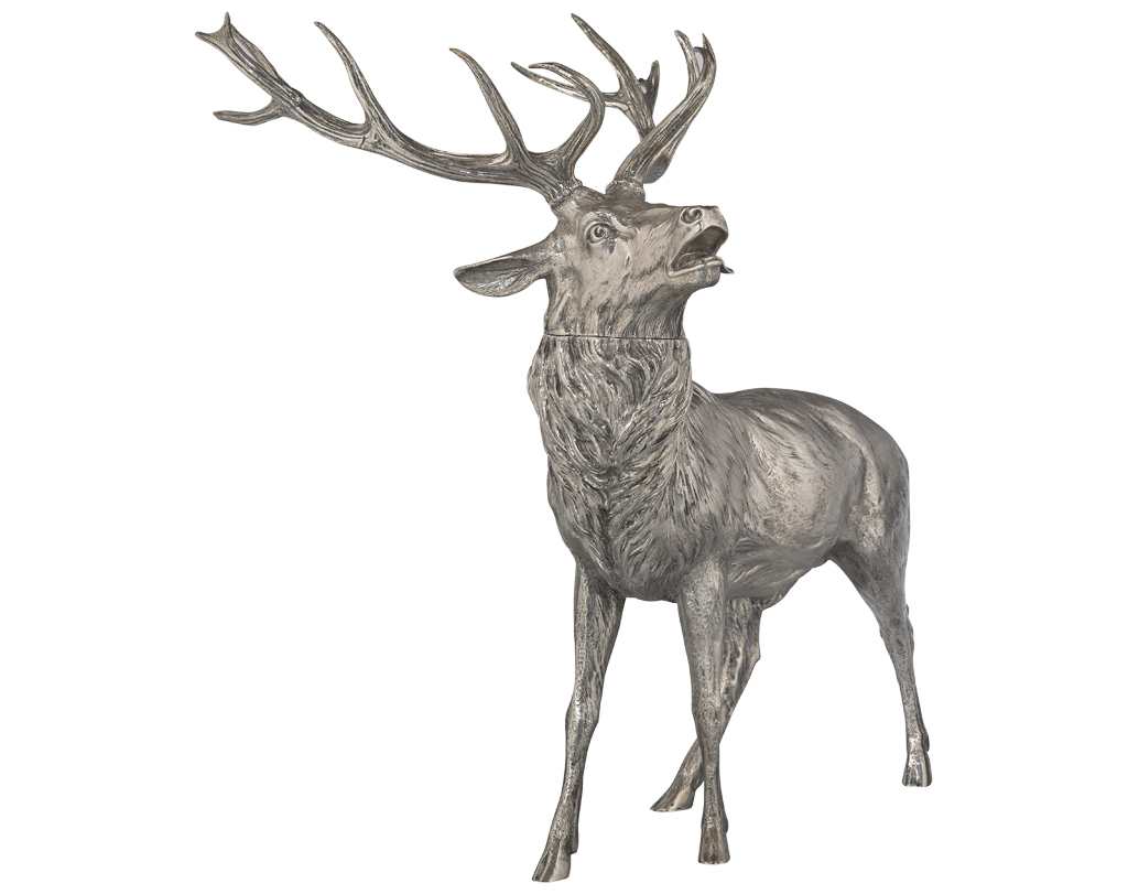 German Silver Model of a Stag | Ruzhnikov Russian Art Collection