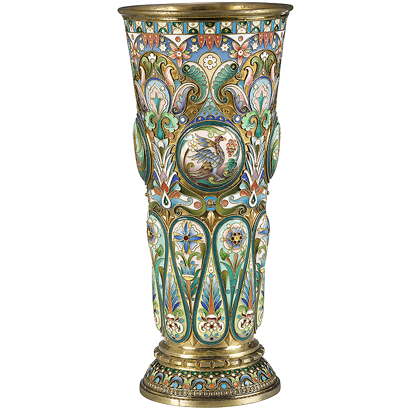 Russian Silver-Gilt and Enamel Beaker - Ruzhnikov
