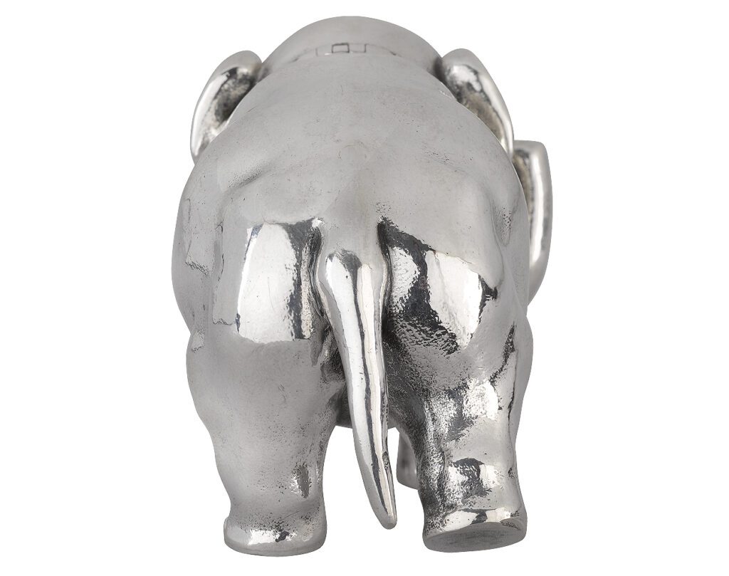 Fabergé Silver Table Lighter Modelled as an Elephant - Ruzhnikov